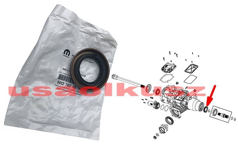 Uszczelniacz półosi tylnej lewej mostu DK4 Jeep Cherokee KL 2014- - DK4 ...