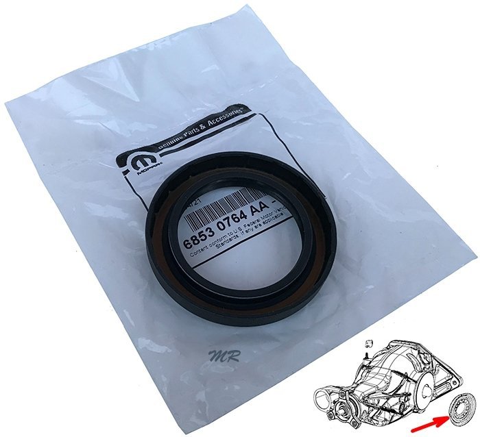 Uszczelniacz lewej półosi tylnego mostu 195MM Jeep Grand Cherokee 3,6 ...