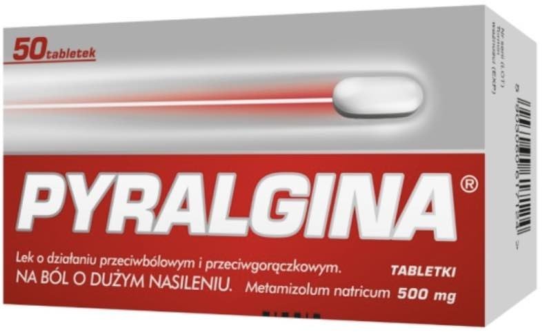 Pyralgina 500 mg 50 tabletek | Polskimarket.nl