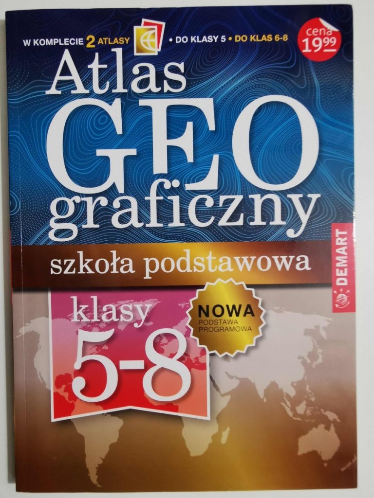 ATLAS GEOGRAFICZNY SZKOŁA PODSTAWOWA KLASY 5-8 - Mapy, atlasy, plany miast - MAPY, PRZEWODNIKI ...