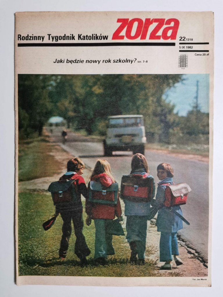 ZORZA NR 22 1318 5 IX 1982 - Religijne - CZASOPISMA