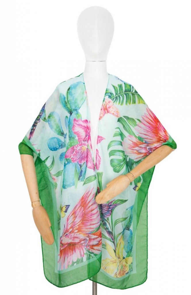 art of polo wild tropics green pareo damskie | intimiti.pl