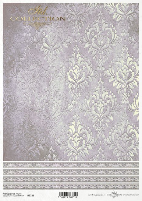 Rice paper R2221 * Wallpaper motifs, pastel backgrounds, slides