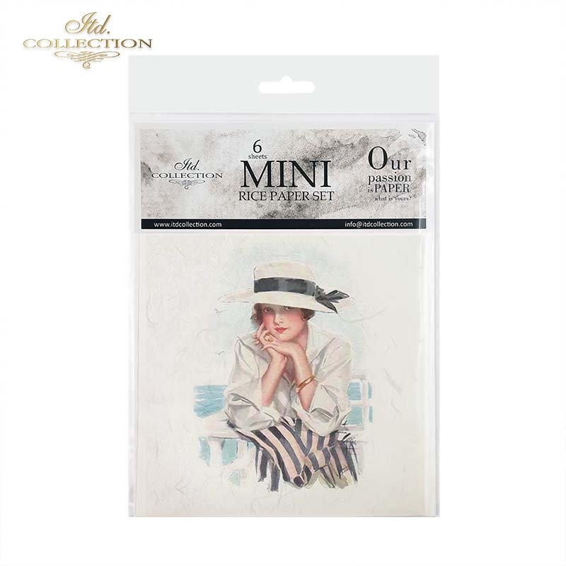 Rice paper set RSM096 * nautical style, vintage, woman