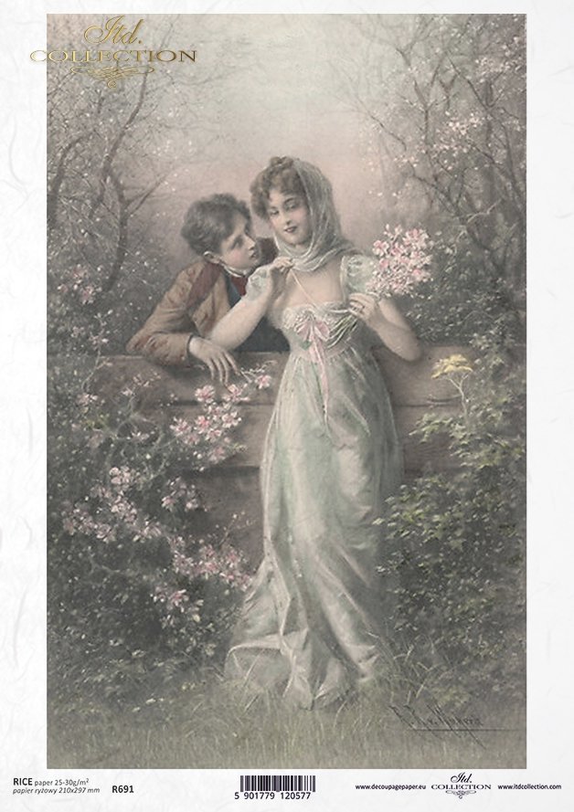 Rice paper R691 - Decoupage Paper style Vintage