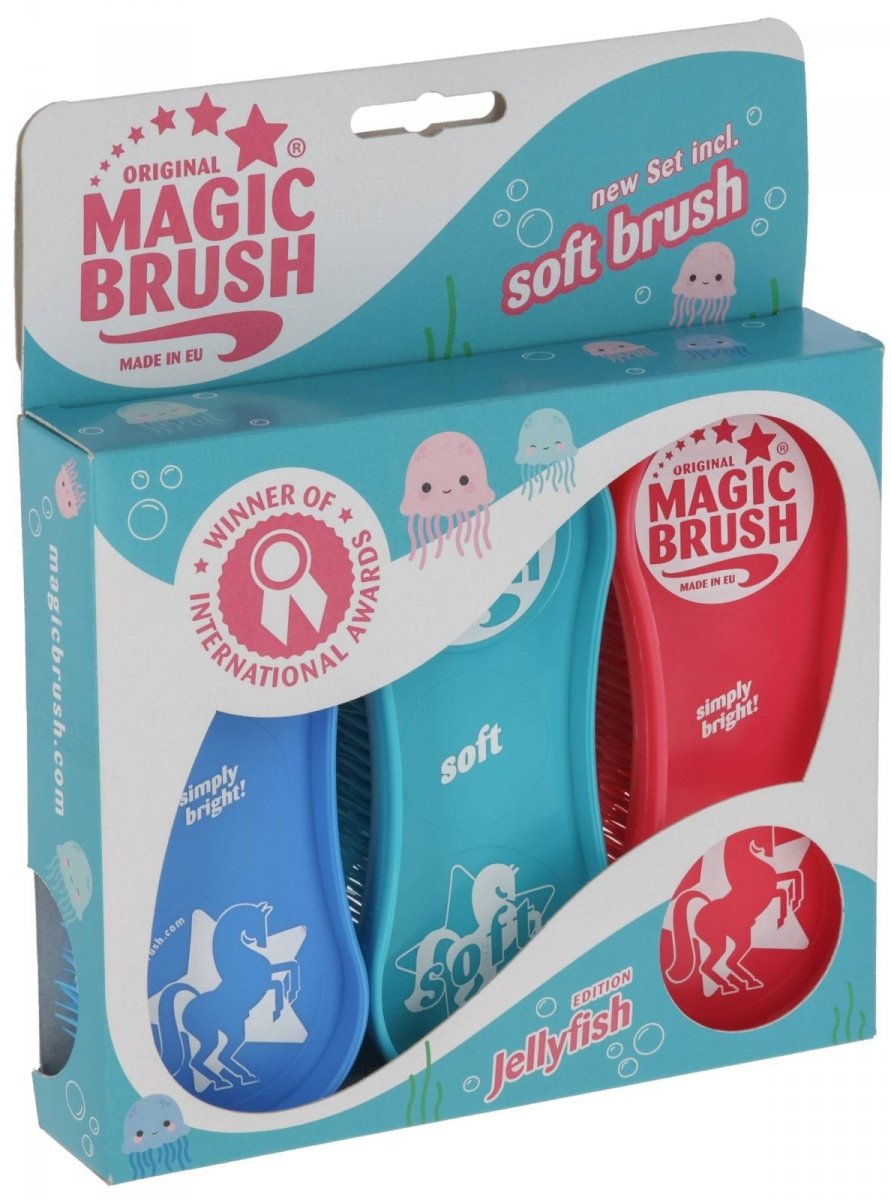 KERBL MAGIC BRUSH Zestaw szczotek do pielęgnacji koni