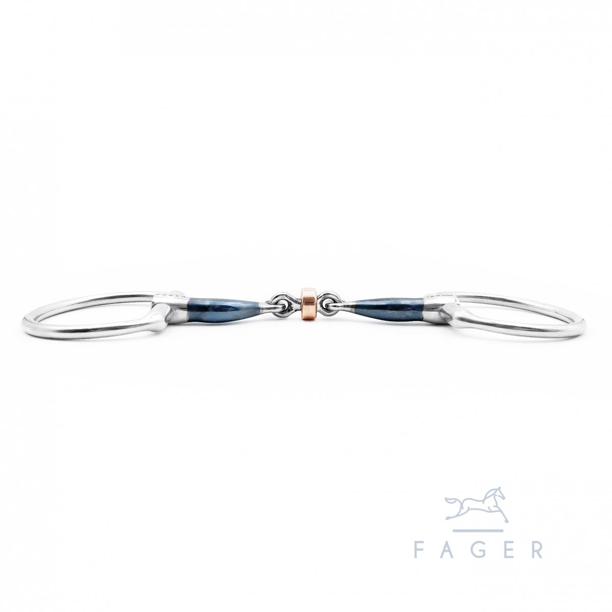 FAGER JULIA SWEET IRON FIXED RINGS Wędzidło anatomiczne podwójnie łamane - Podwójnie łamane ...